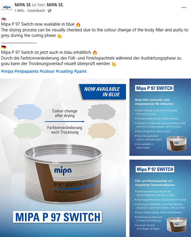 News | Zürich, Thurgau, Schaffhausen | Mipa Coatings Schweiz AG