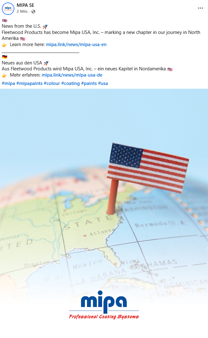 News | Zürich, Thurgau, Schaffhausen | Mipa Coatings Schweiz AG