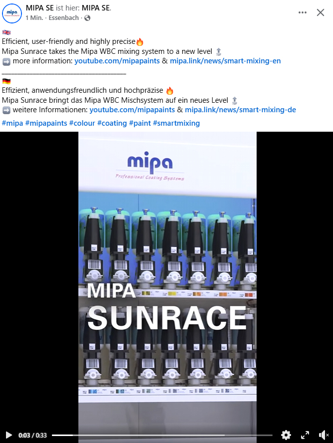 News | Zürich, Thurgau, Schaffhausen | Mipa Coatings Schweiz AG